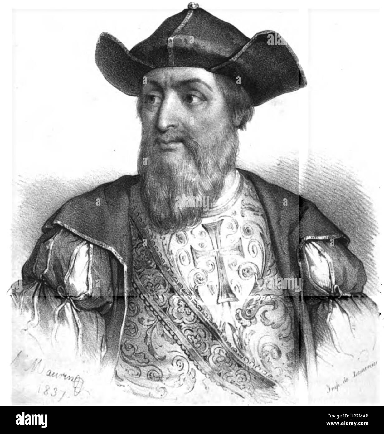 Vasco de gama-antoine maurin Stock Photo - Alamy