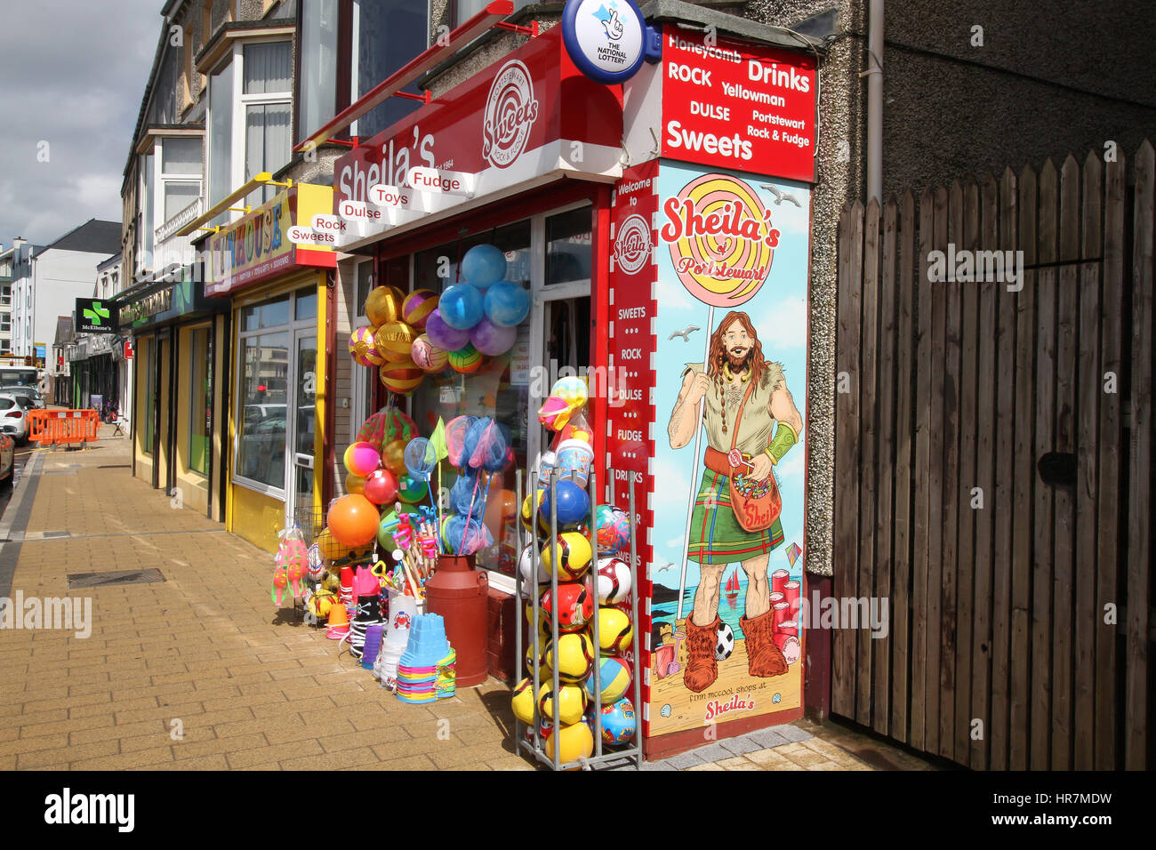 Sheila's of Portstewart, a seaside sweetshop on the promenade in ...
