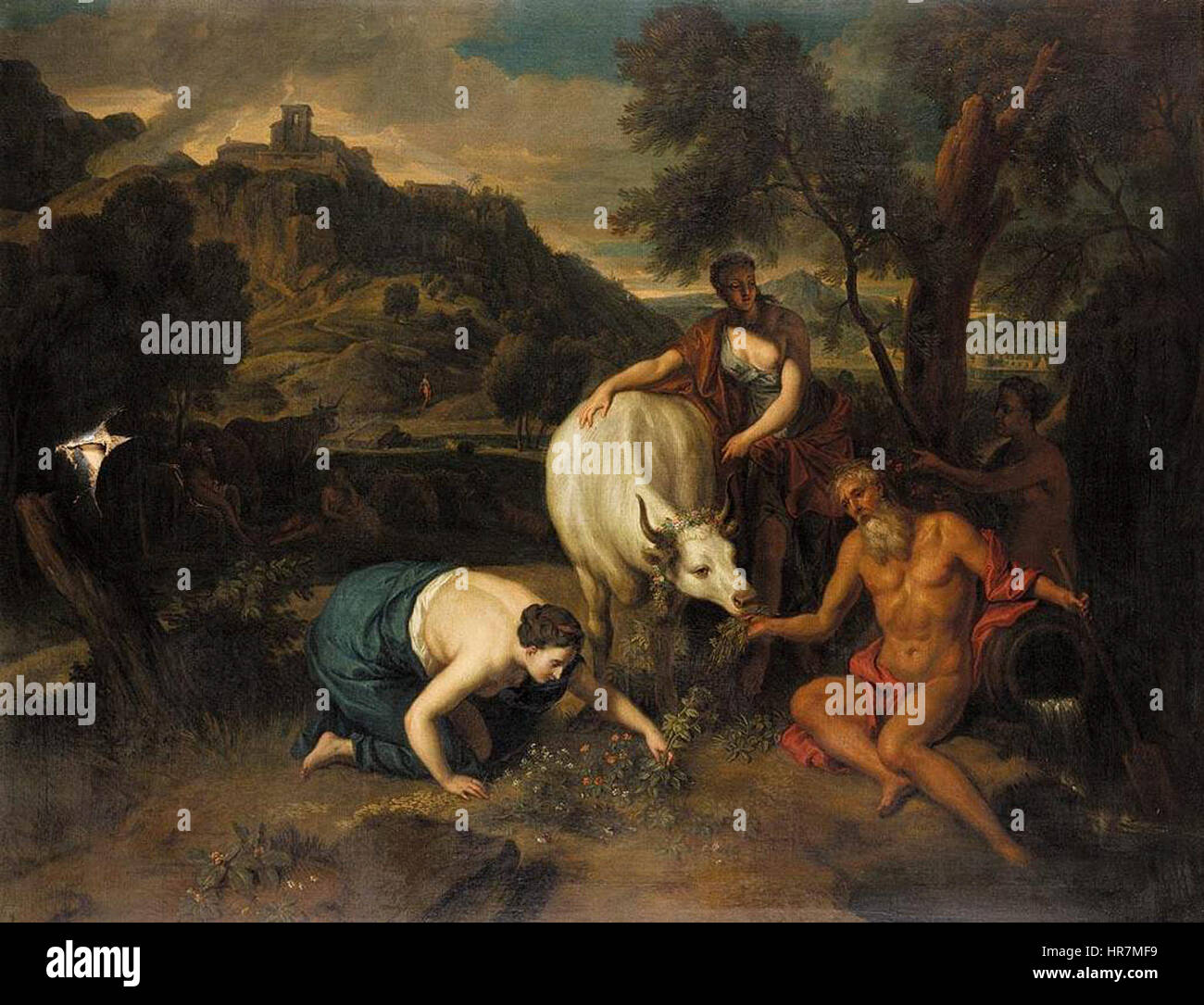 This artwork by Victor-Janssens portrays a tender moment in which Io is ...