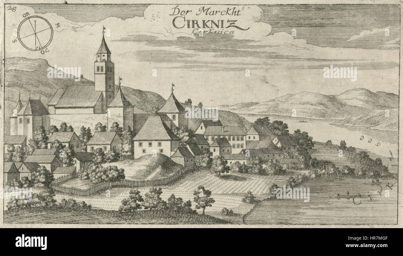 Valvasor - Cerknica Stock Photo - Alamy