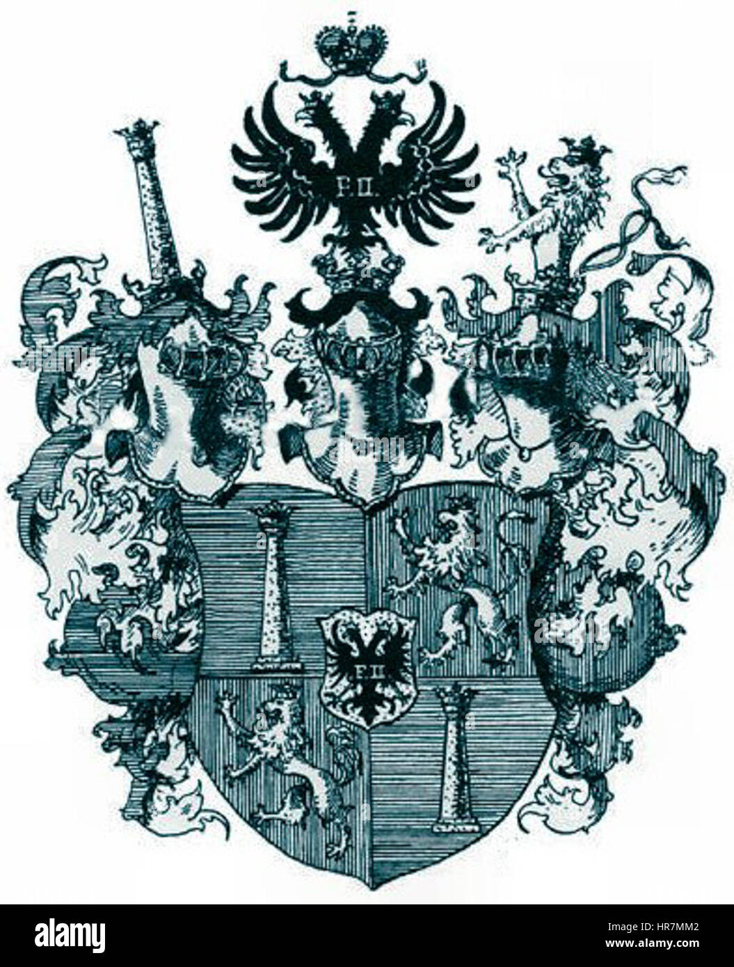 The Wappen der Grafen von Goess, created in 1693, is a heraldic work ...