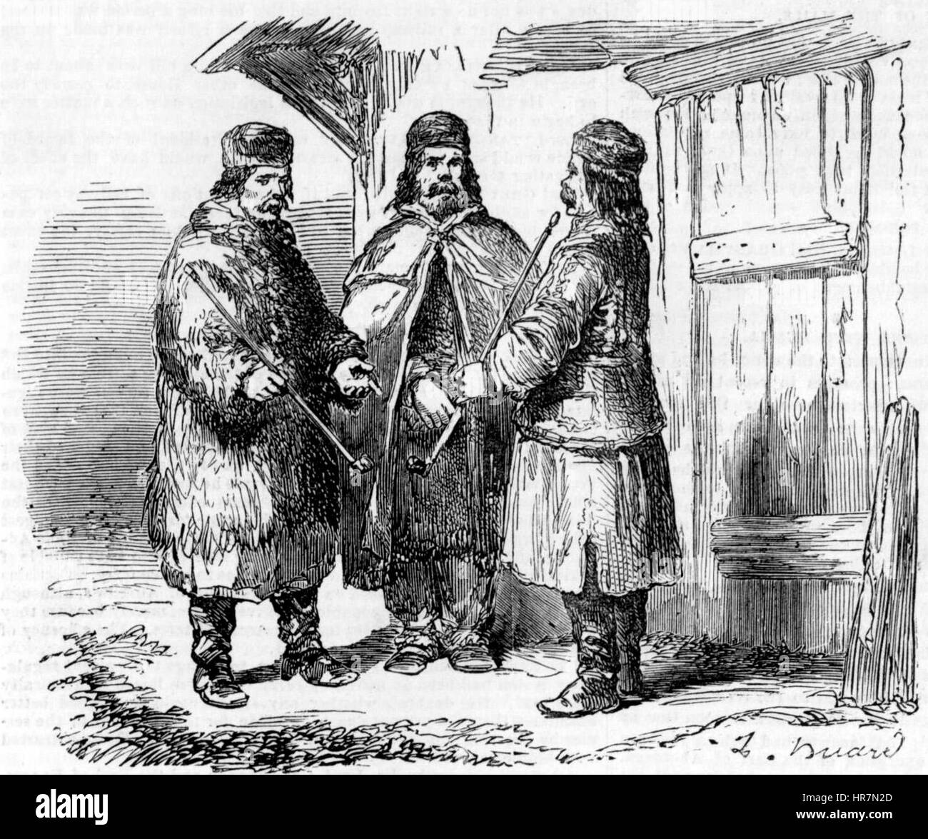 Wallach guides, 1854 Stock Photo - Alamy