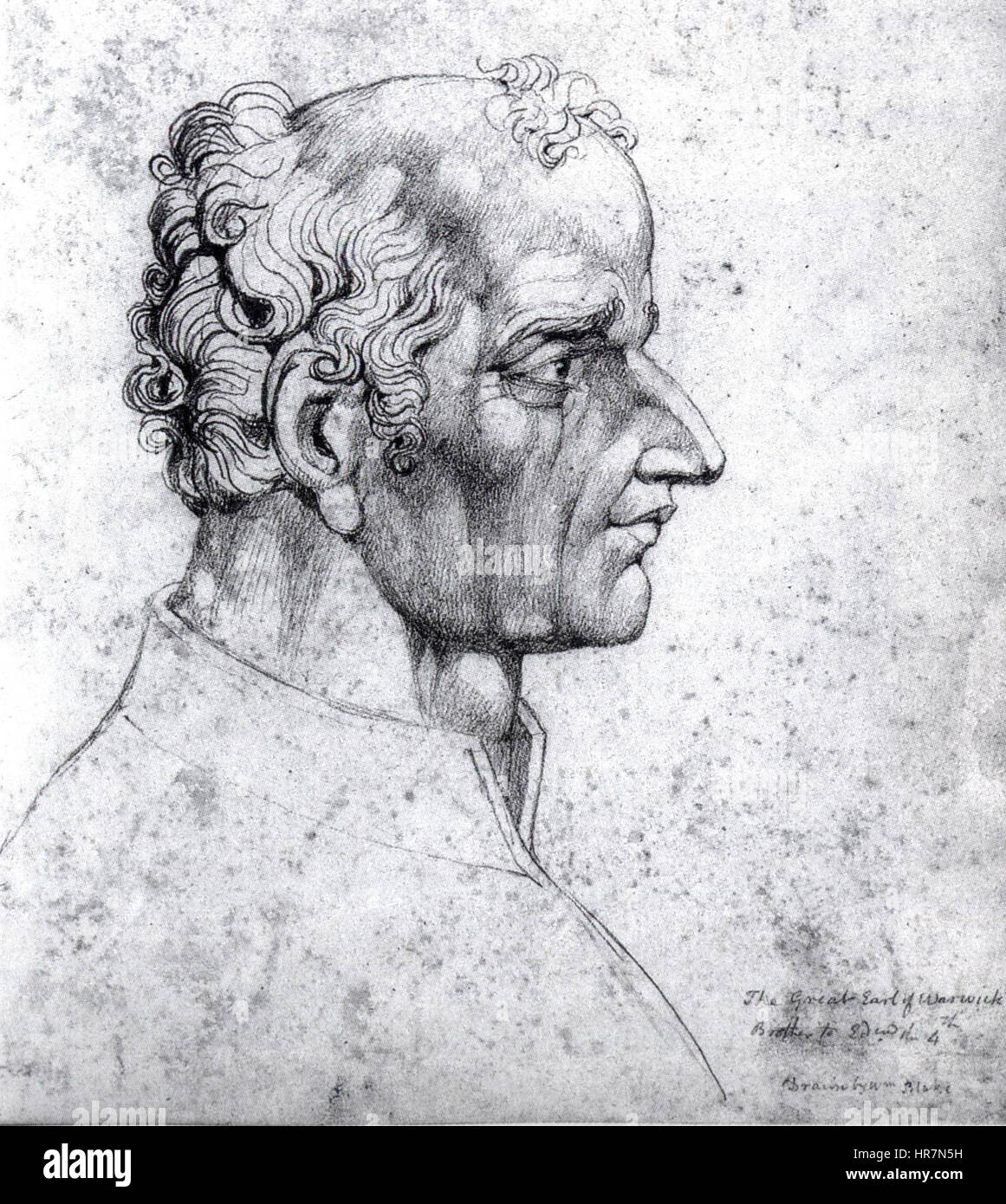William Blake, Visionary Head of The Great Earl of Warwick Richard ...