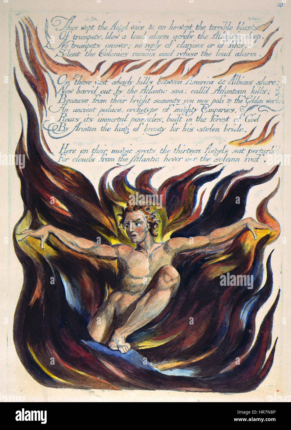 William Blake America m p12 100 Stock Photo - Alamy