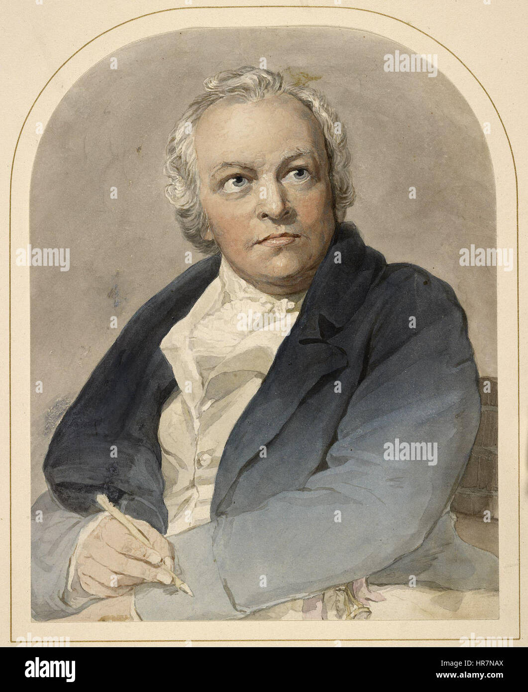 William Blake watercolor portrait Stock Photo - Alamy