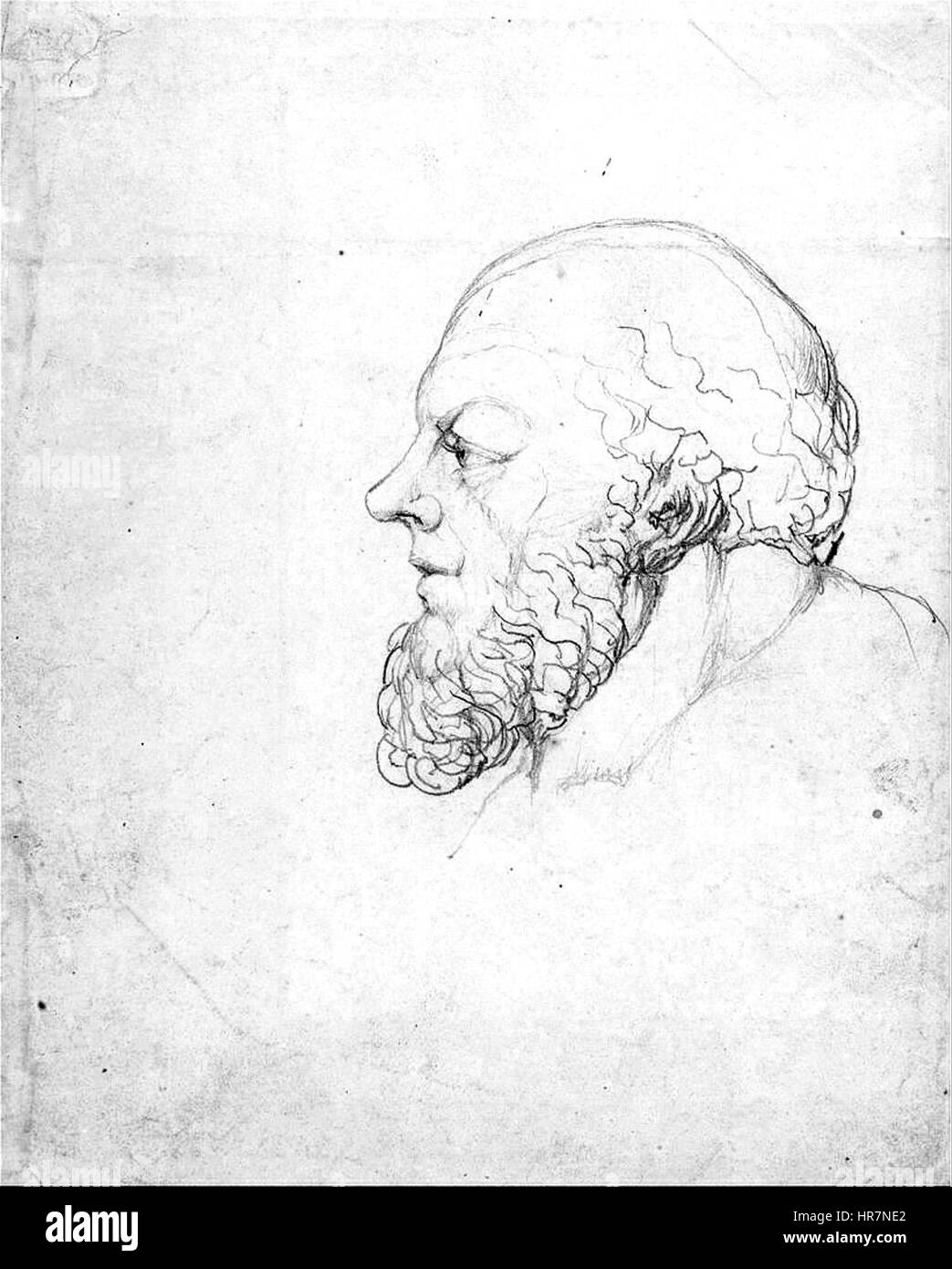 William Blake - Socrates, a Visionary Head-bw Stock Photo - Alamy