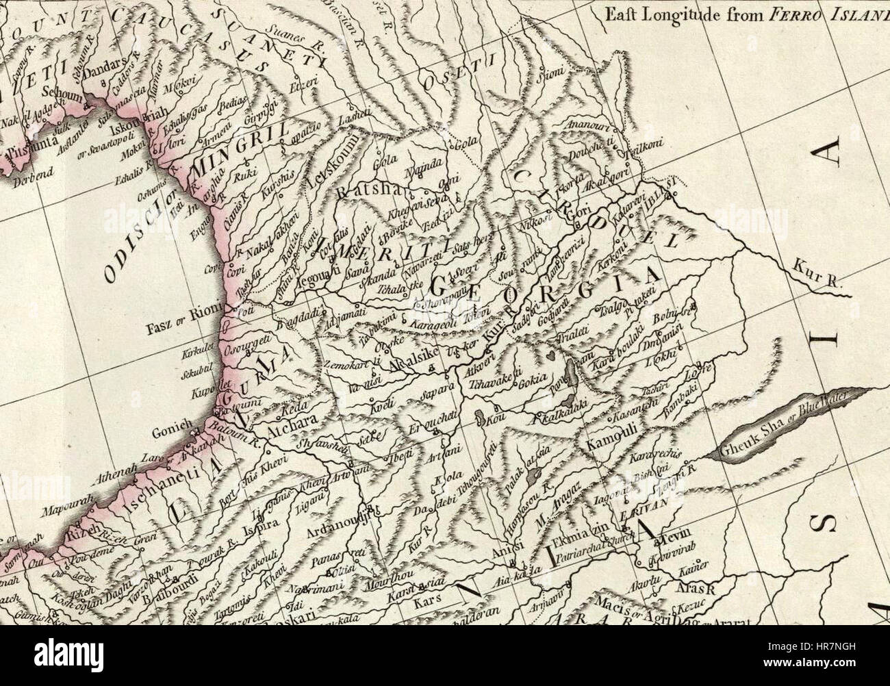 William Faden. Composite Mediterranean. 1785.BA Stock Photo - Alamy