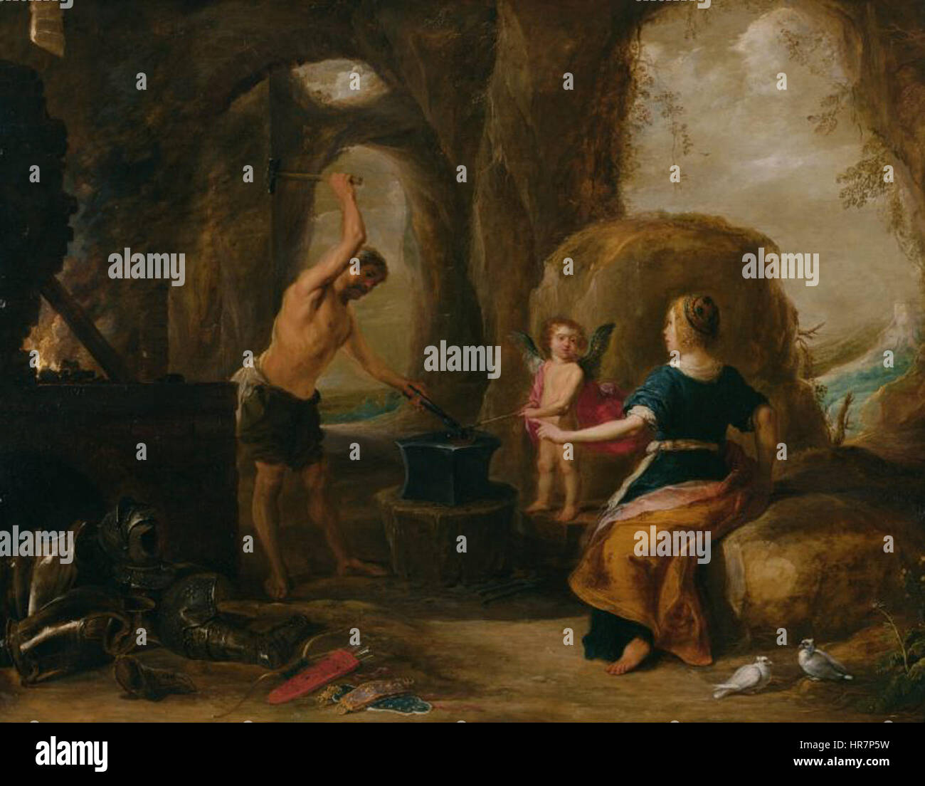 This painting by David Teniers the Elder depicts Venus, the Roman ...
