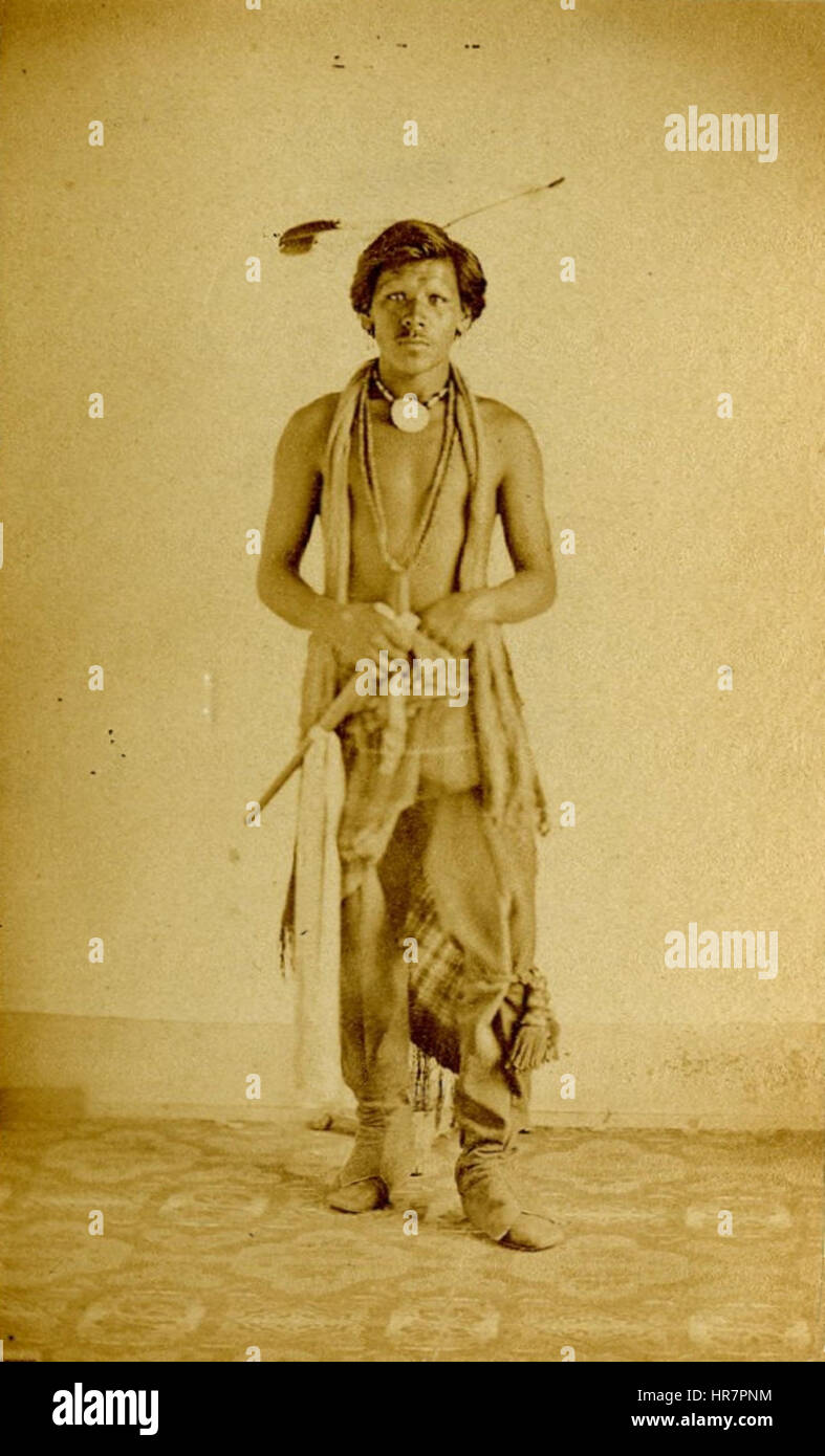 This studio portrait of a Native North American man captures the ...