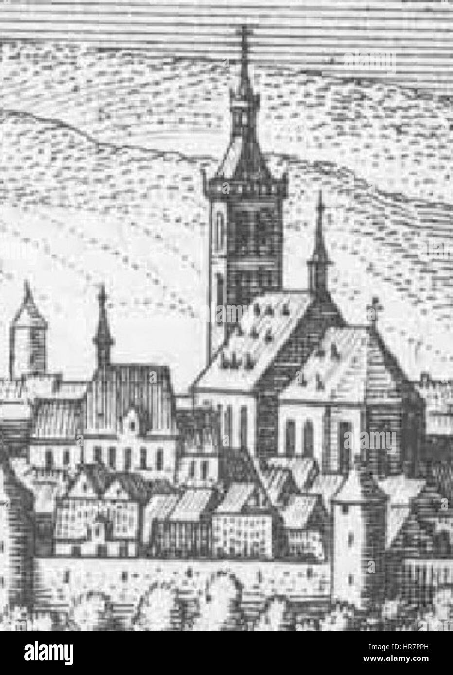 Facade protestant church in Black and White Stock Photos & Images - Alamy