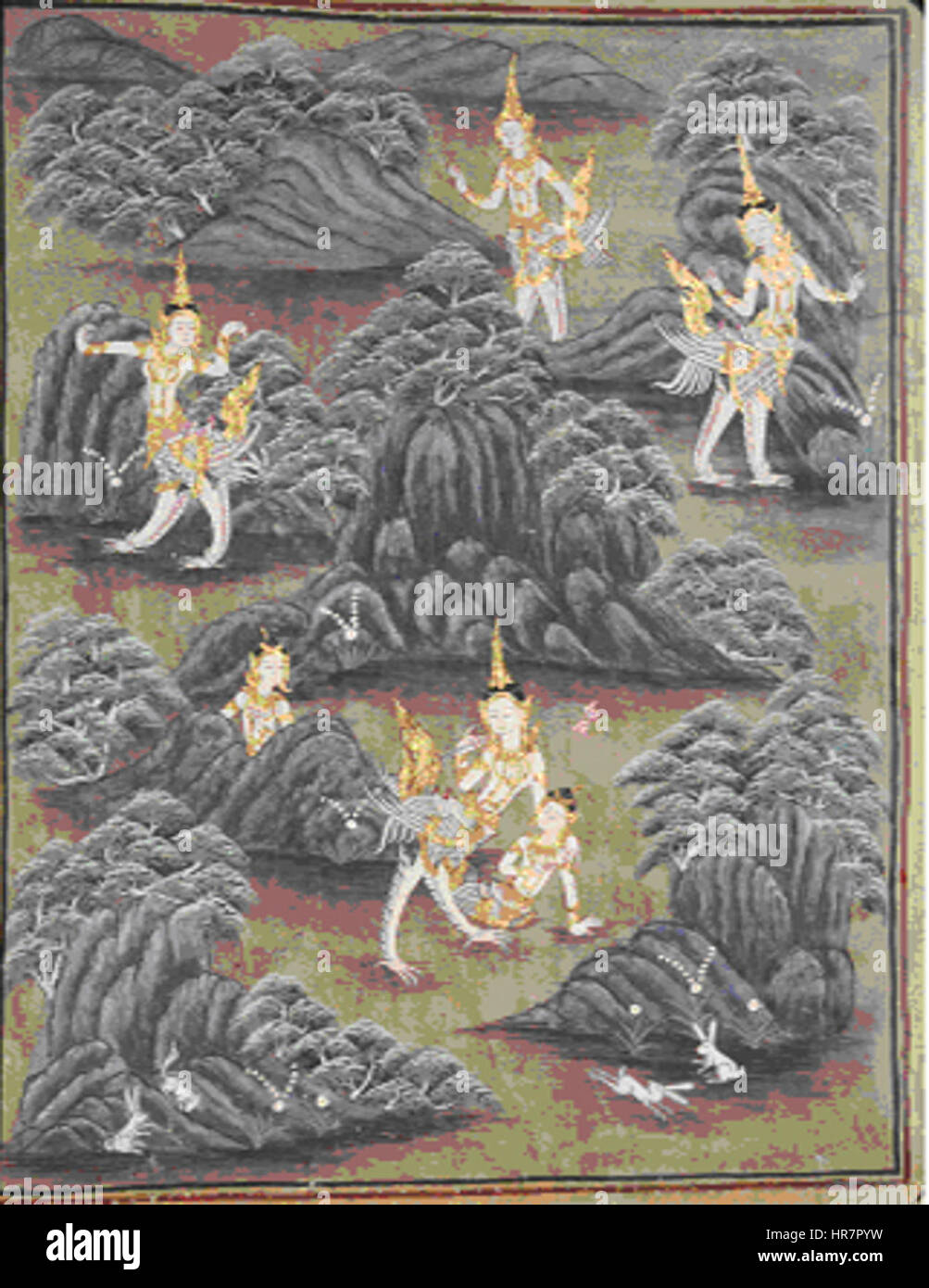 ‘Kinnari’ is a figure from Thai mythology, often depicted as a half ...