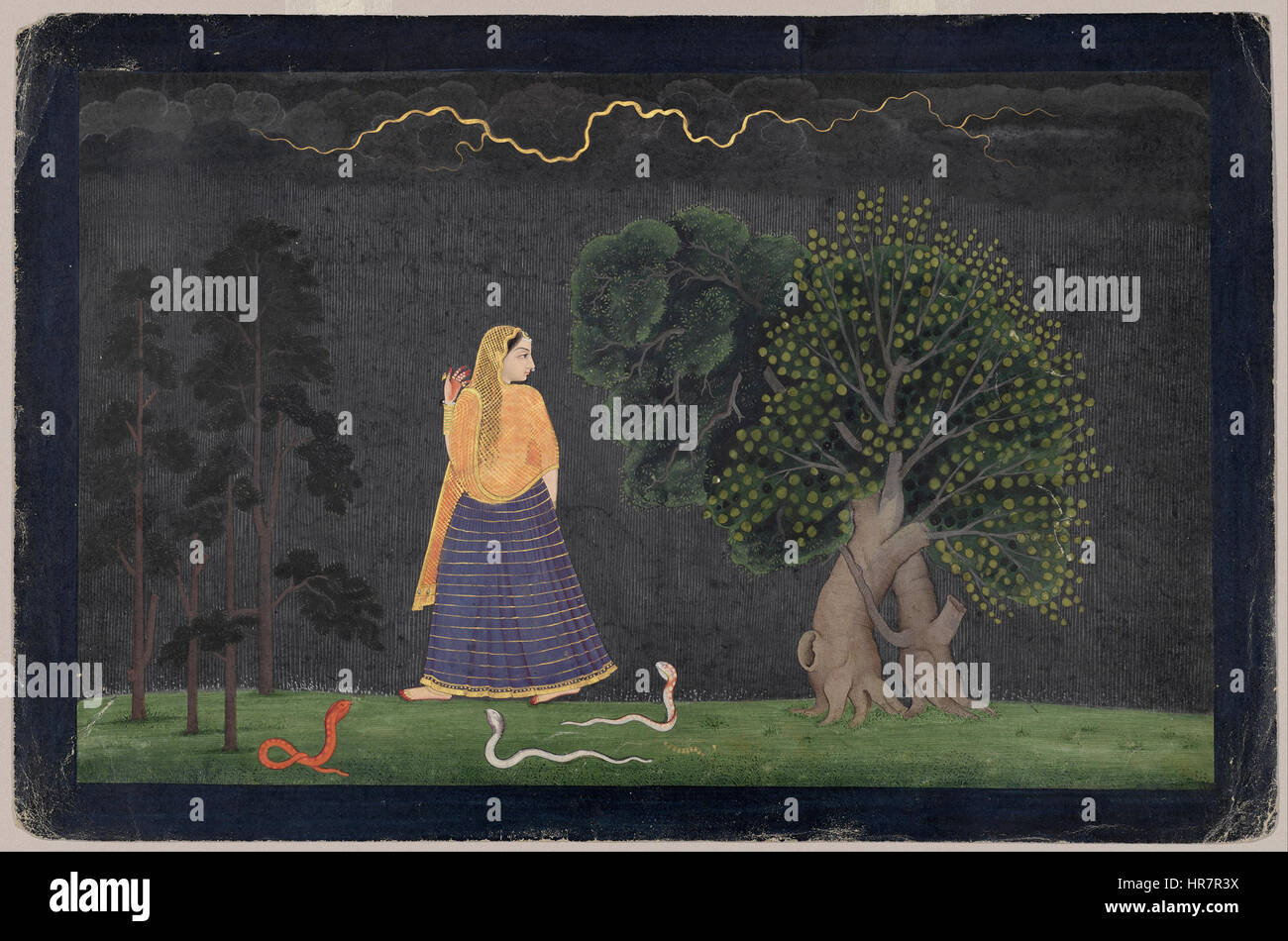 The Family of Nainsukh - Heroine Rushing to Her Lover (Abhisarika ...