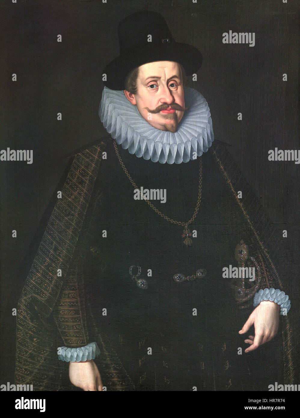 This portrait of Vincenzo I highlights his role as a historical figure ...