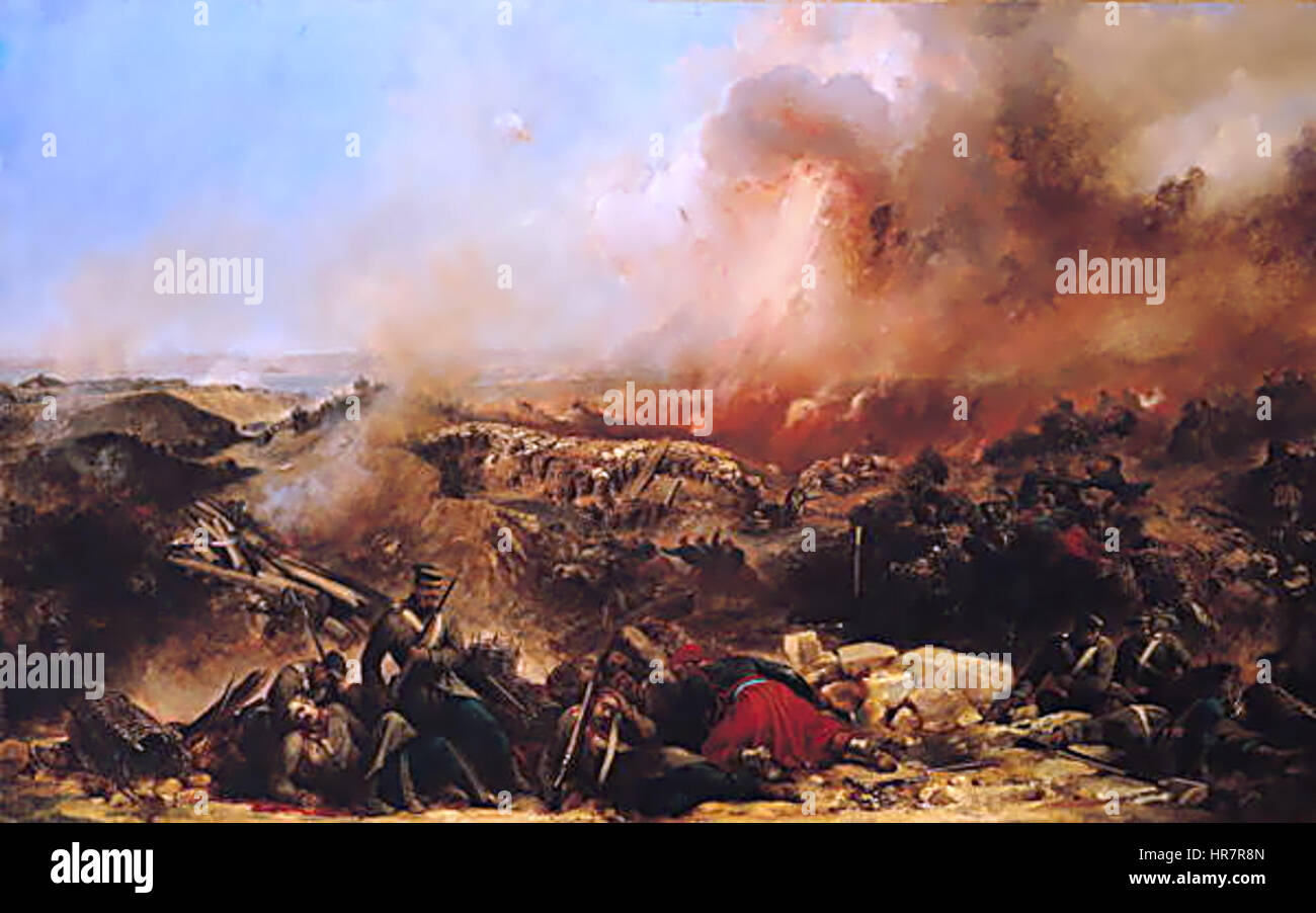 The Battle of Sebastopol Stock Photo - Alamy