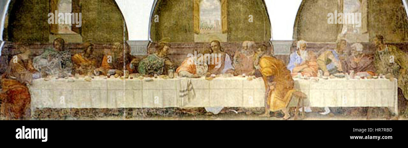 The Last Supper - Franciabigio Stock Photo - Alamy