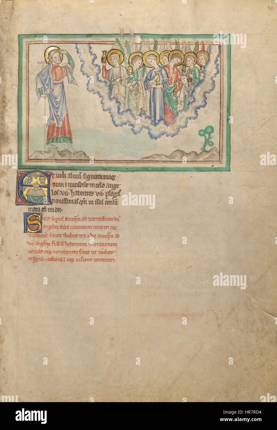 'The Seven Angels with the Seven Vessels' is a religious artwork ...