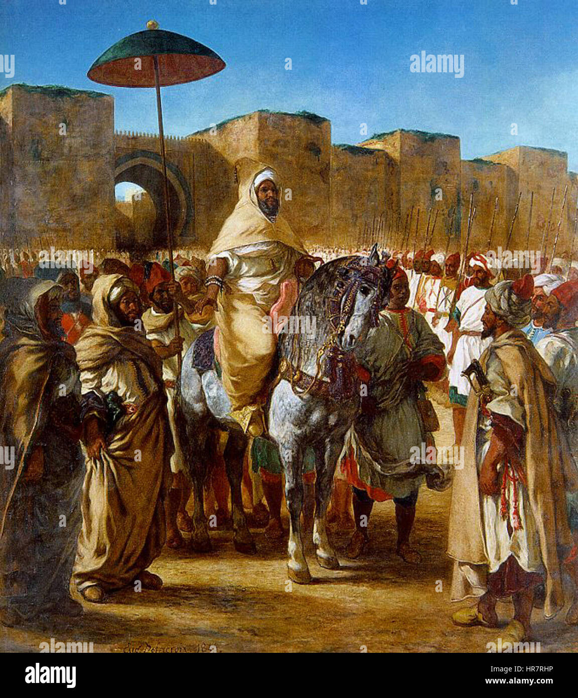 The Sultan of Morocco and his Entourage Stock Photo - Alamy