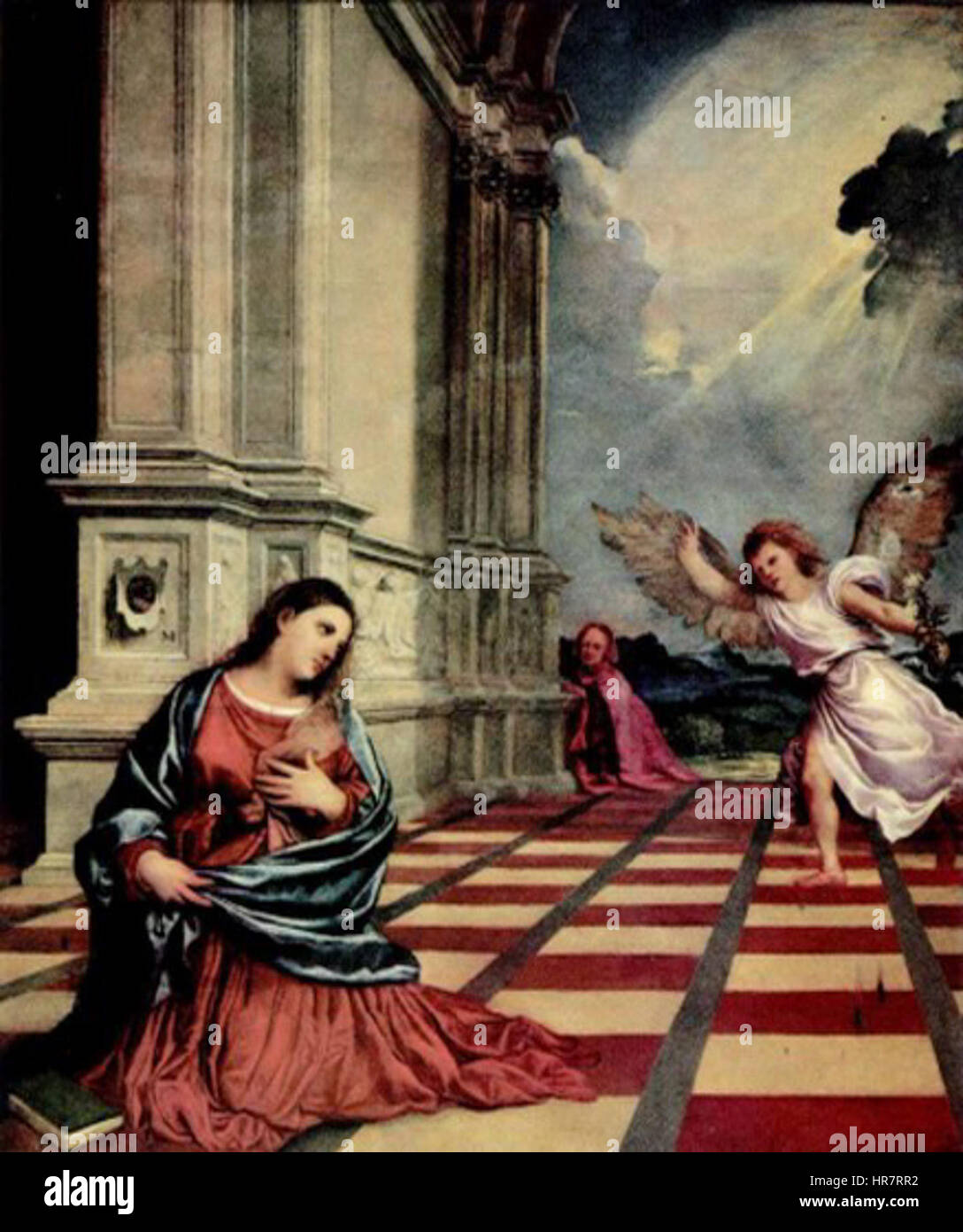 Tiziano, annunciazione malchiostro 00 Stock Photo - Alamy