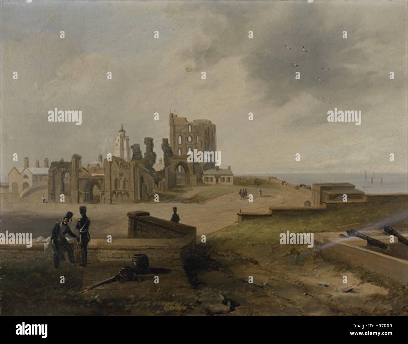 'Tynemouth Priory from the East' by John Wilson Carmichael captures the ...