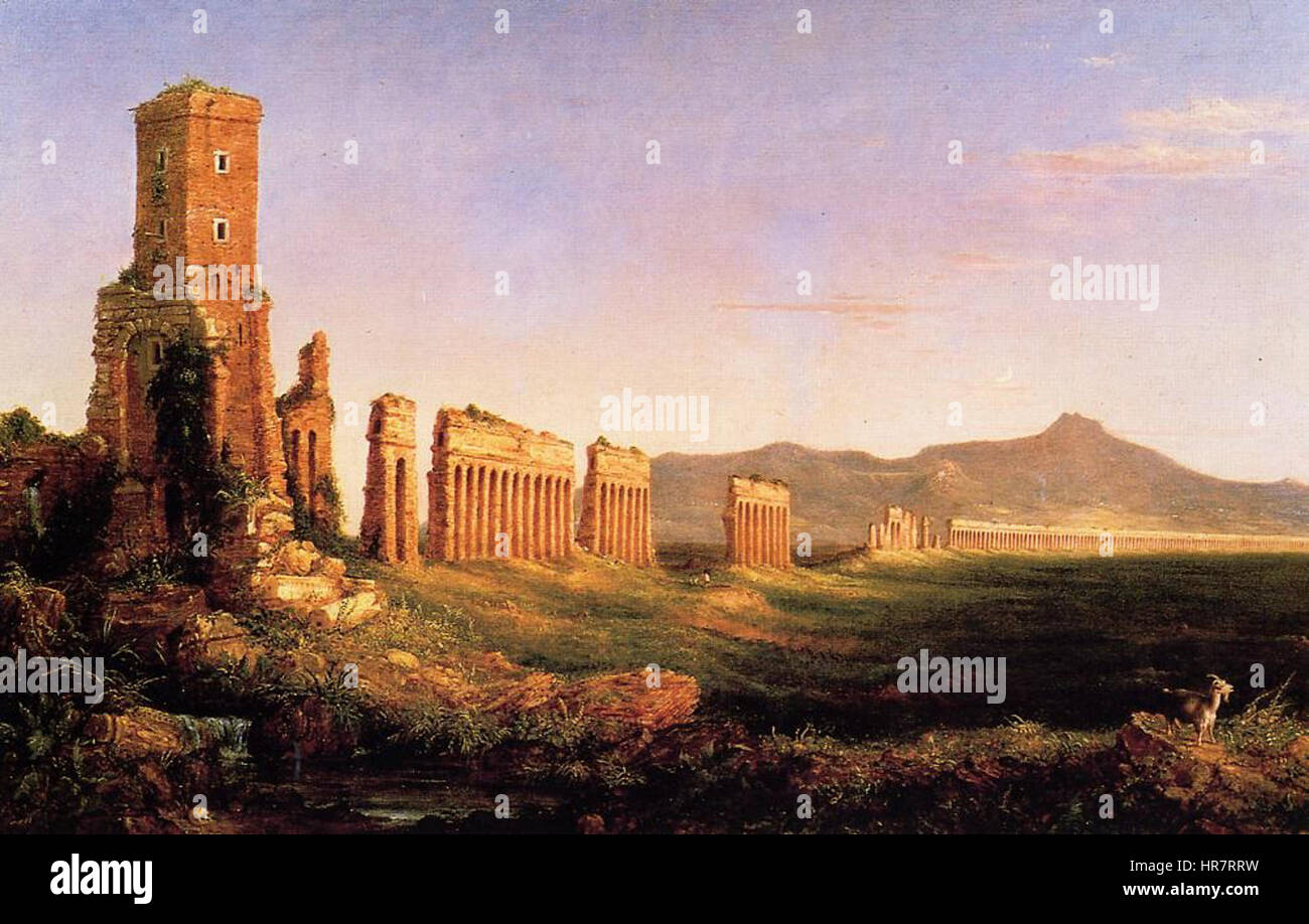 Thomas Cole Aqueduct near Rome Stock Photo - Alamy