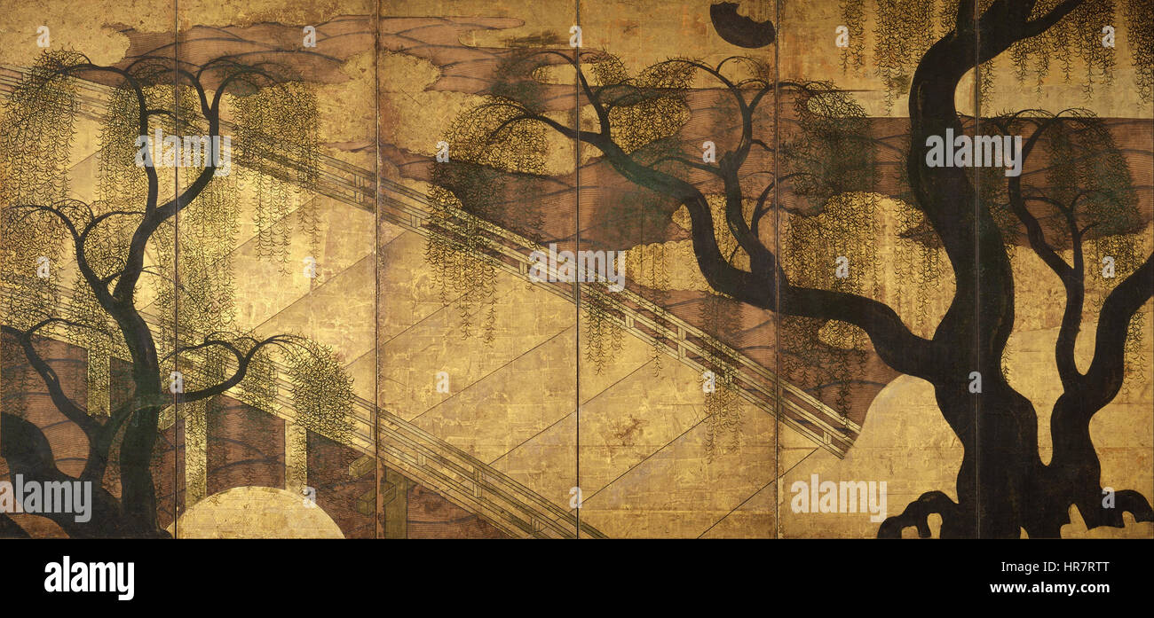 The River Bridge at Uji - Google Art Project Stock Photo - Alamy