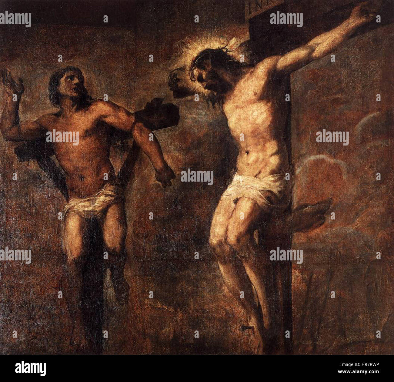 Christ and the good thief hi-res stock photography and images - Alamy