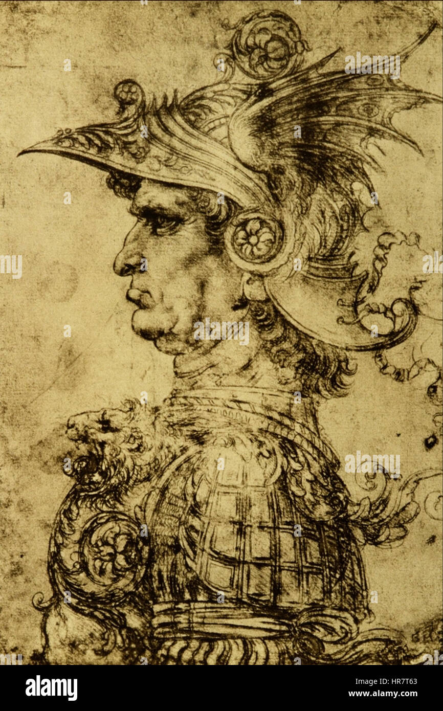 Un Condottiero - Leonardo da Vinci Stock Photo - Alamy