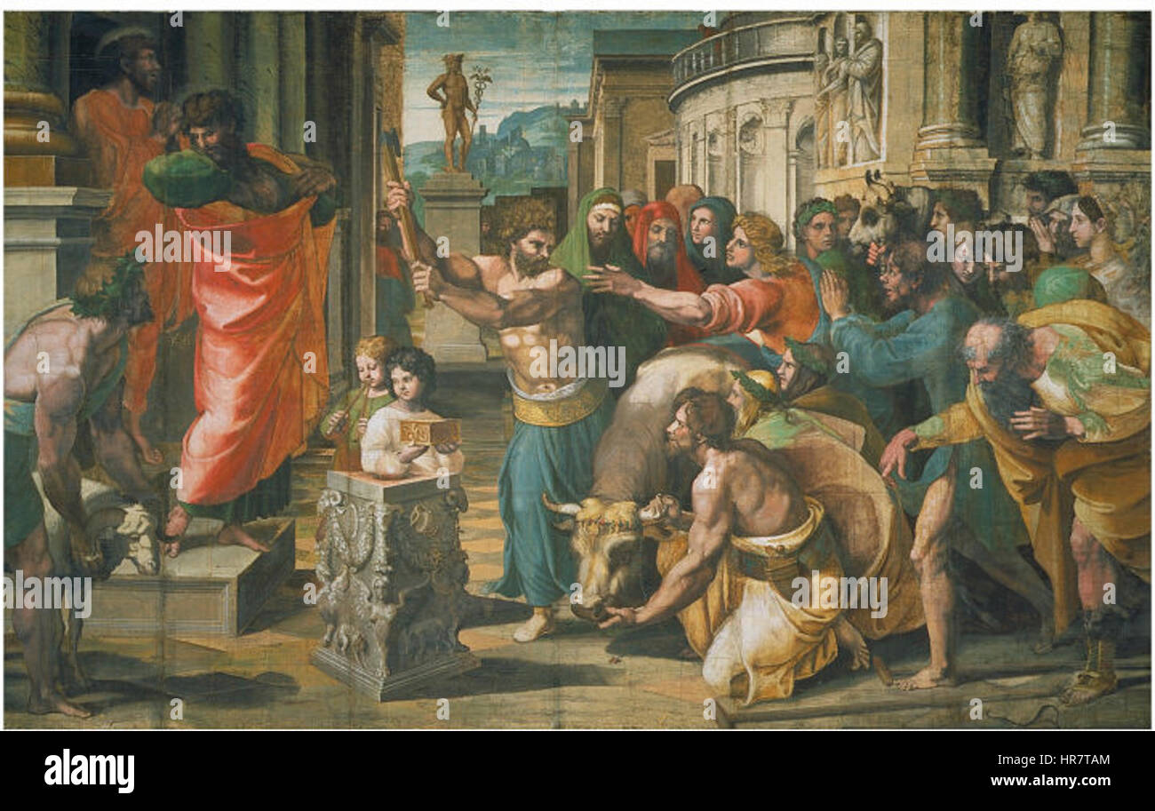 V&A - Raphael, The Sacrifice at Lystra (1515 Stock Photo - Alamy