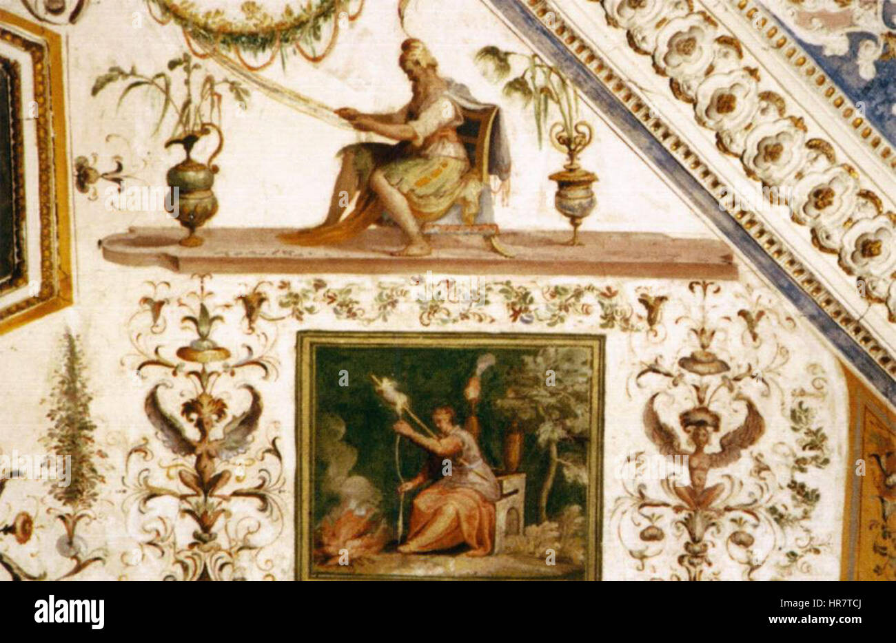 'Decorative grotesques' by an unknown painter represents a style of ...