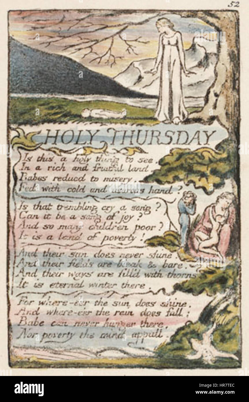 Songs of Innocence and of Experience, copy N, 1795 (Henry E. Huntington ...