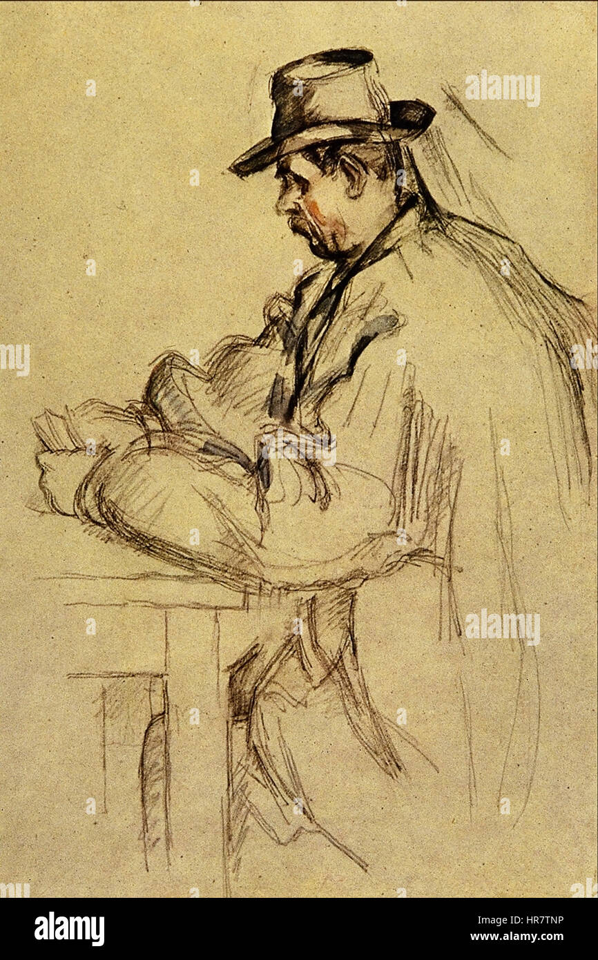 Paul cezanne painting the card players hi-res stock photography and ...