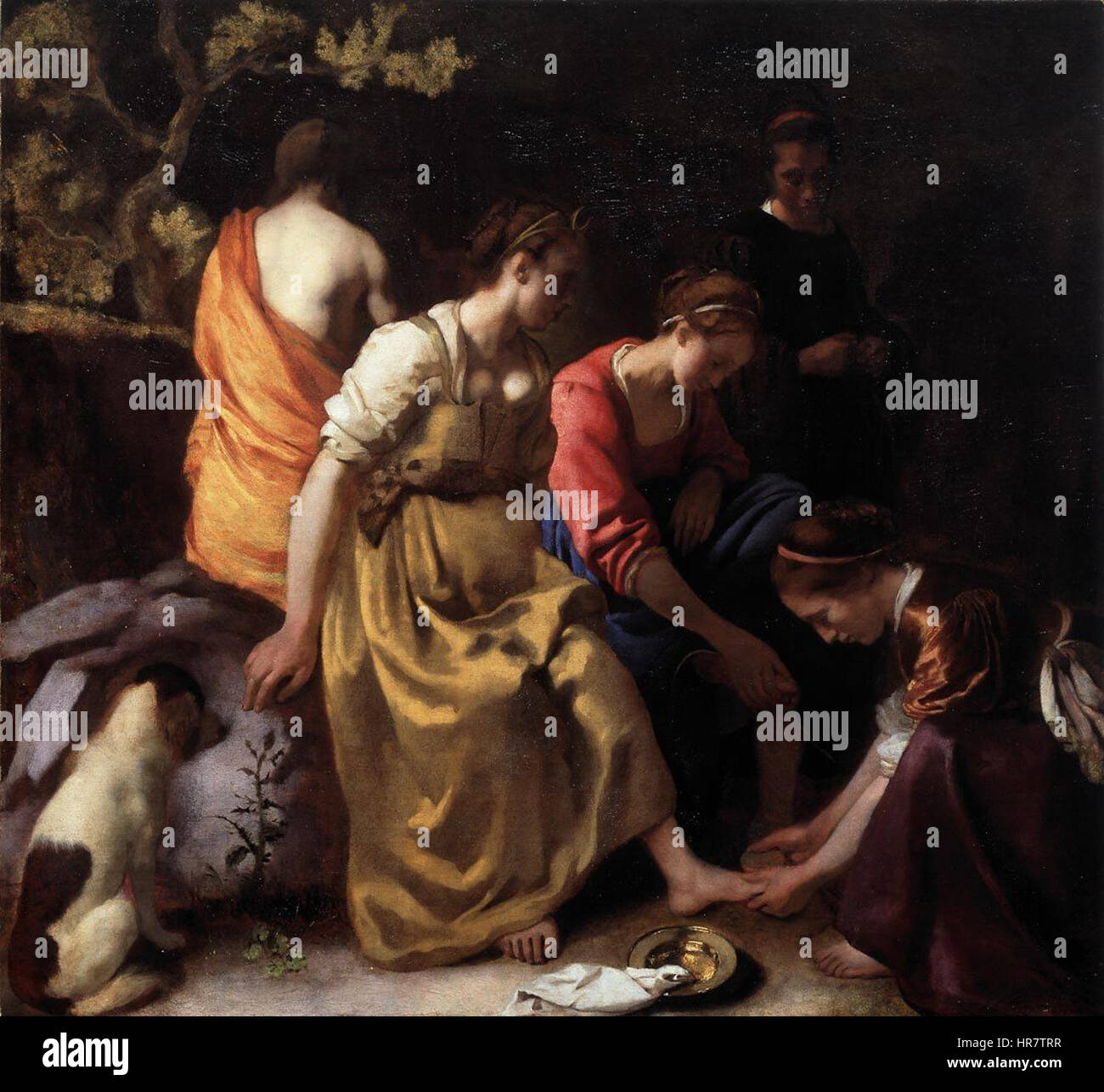 Vermeer - Diana en haar nimfen Stock Photo - Alamy