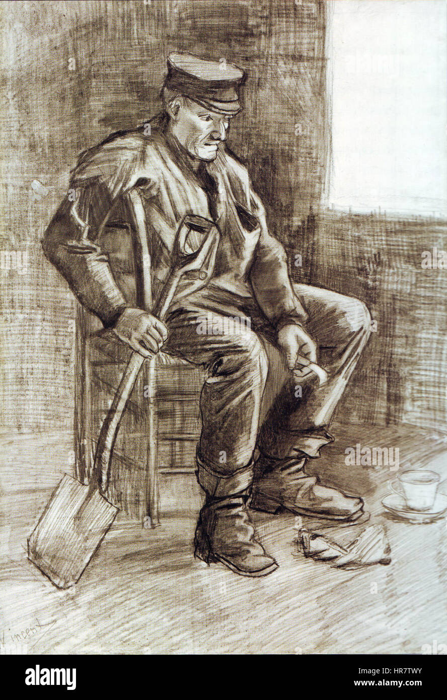 Van gogh old man 1882 hi-res stock photography and images - Alamy