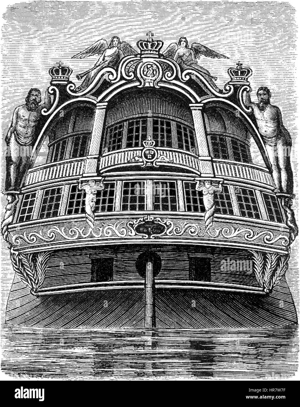 Old warship design hi-res stock photography and images - Alamy