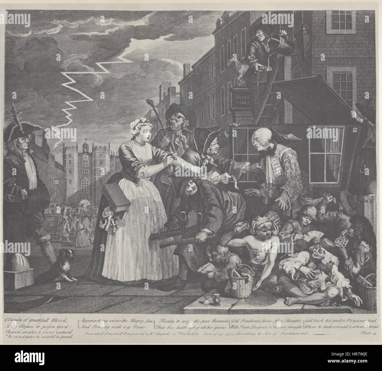 Hogarth rake's progress painting hi-res stock photography and images ...