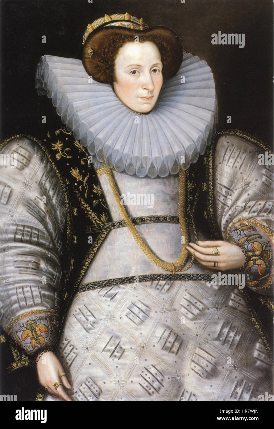 William Segar Unknown Lady 1585-90 Stock Photo - Alamy