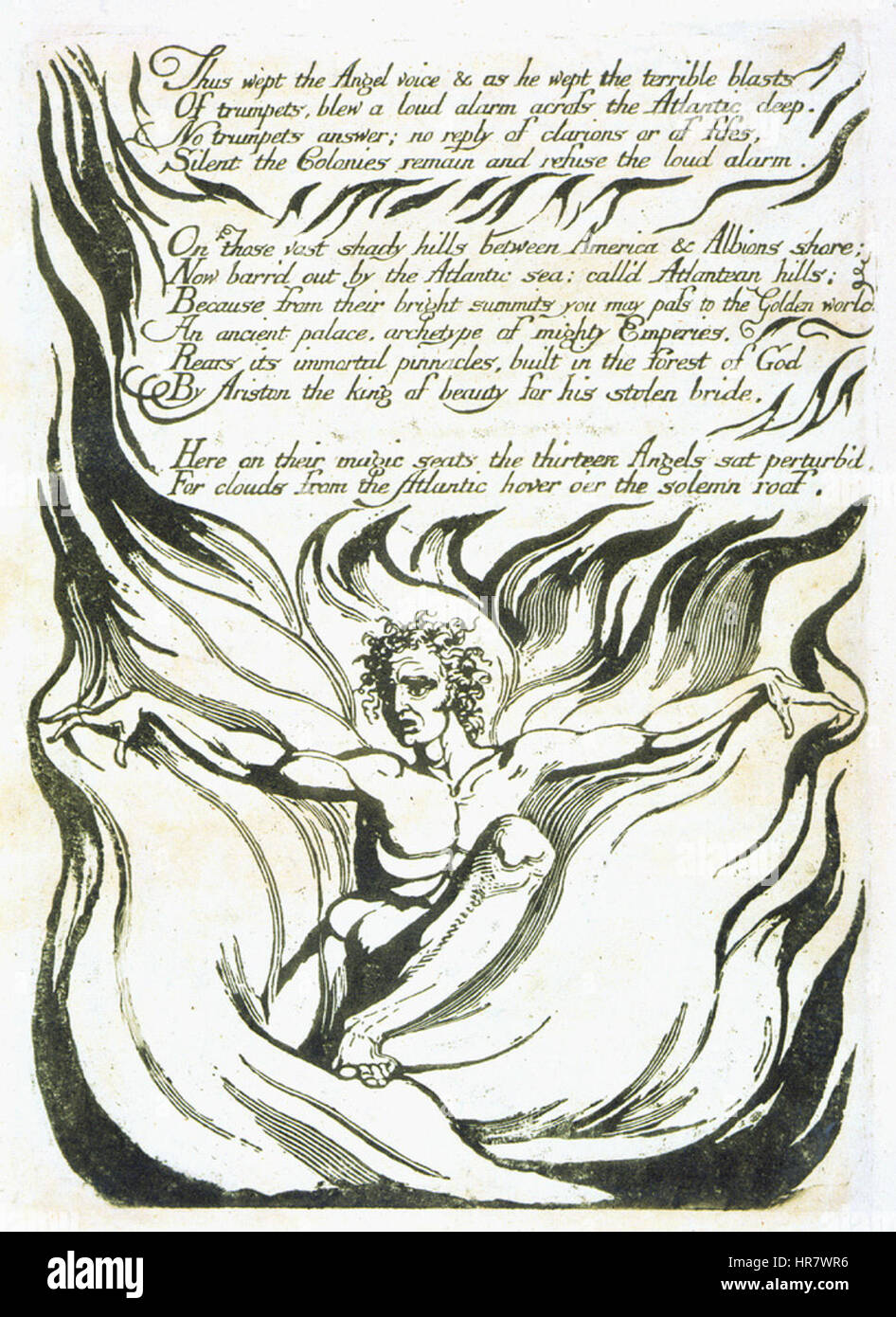William Blake America e p12 100 Stock Photo - Alamy