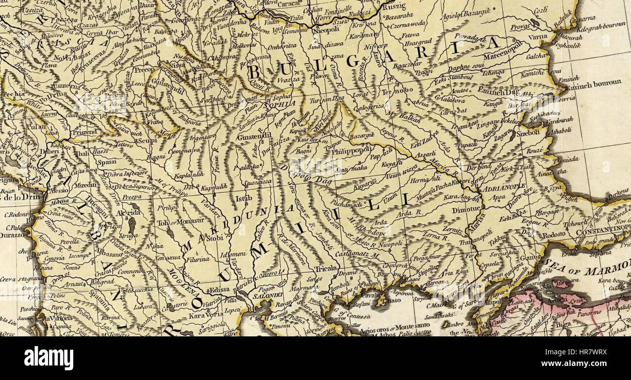 William Faden. Composite Mediterranean. 1785.IF Stock Photo - Alamy