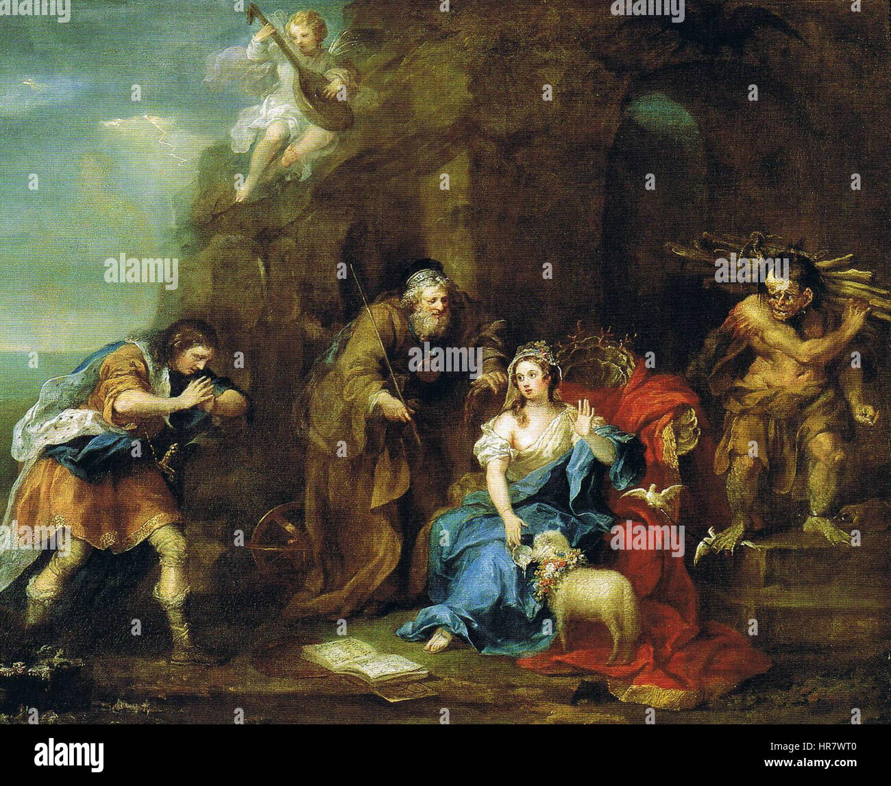 This artwork by William Hogarth exemplifies his satirical style, often ...