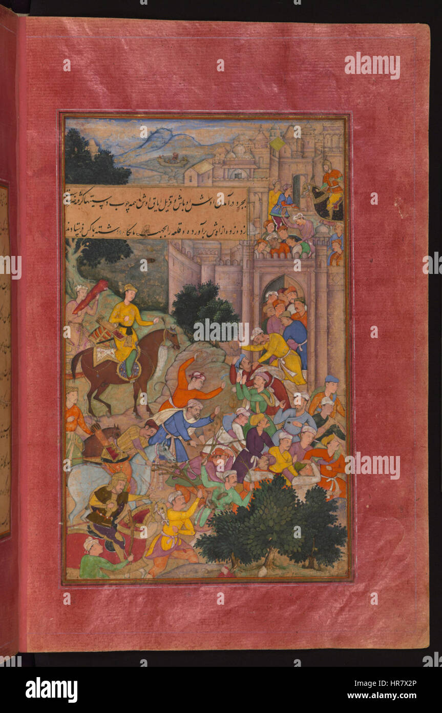 Zahir al-Din Muhammad Babur - Inhabitants of Osh Driving Out the Enemy ...