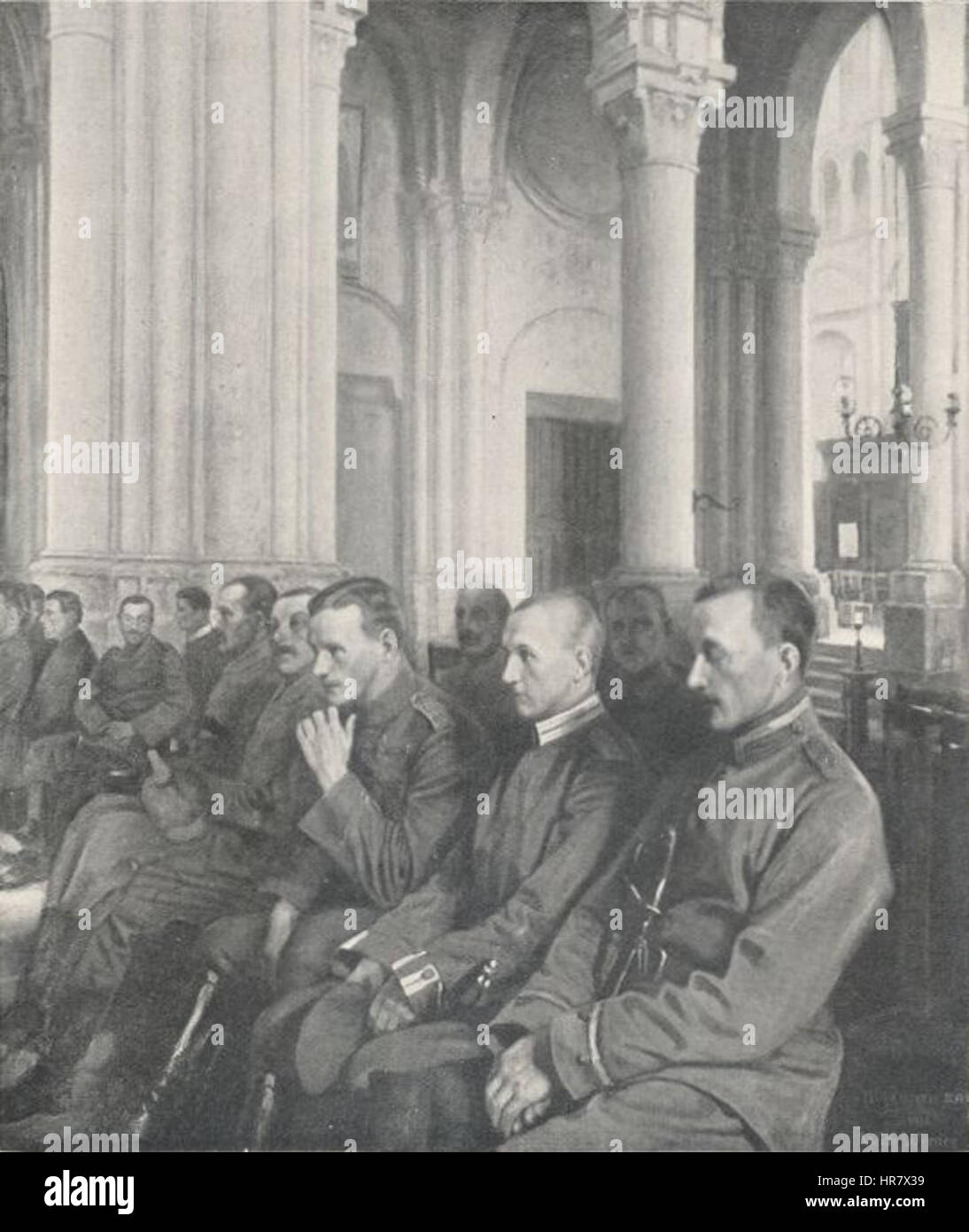 Willy Werner - In der Kathedrale zu Noyon Stock Photo - Alamy