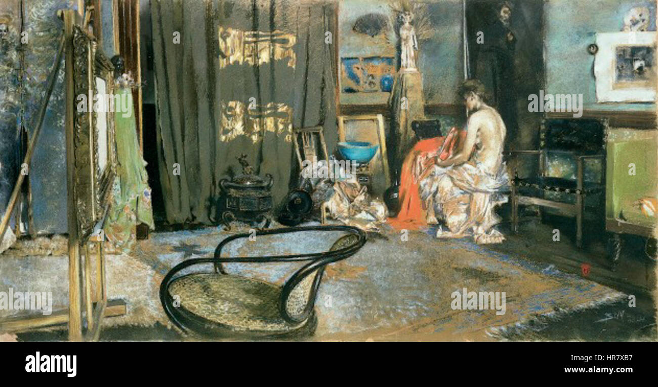 Studio of Robert F. Blum, by Robert Frederick Blum, 1883-843 Stock ...