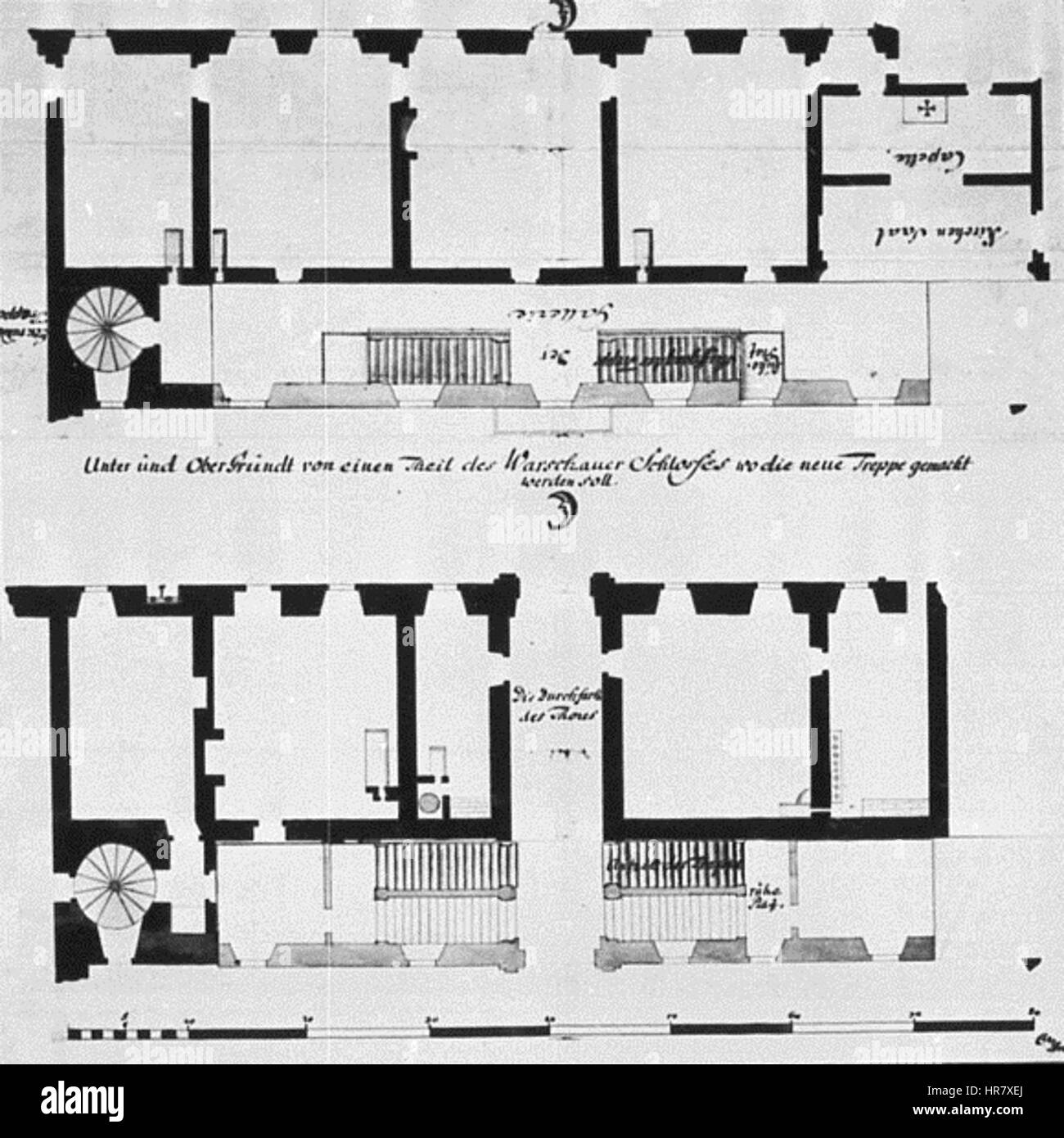 Wing of the castle Black and White Stock Photos & Images - Alamy