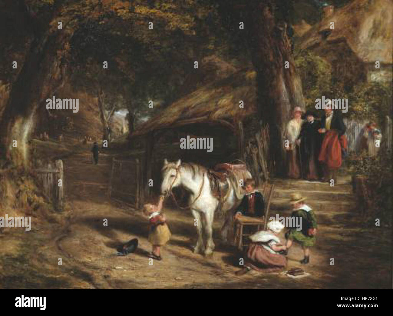 'Sunday Morning' by William Collins captures a serene rural scene. The ...