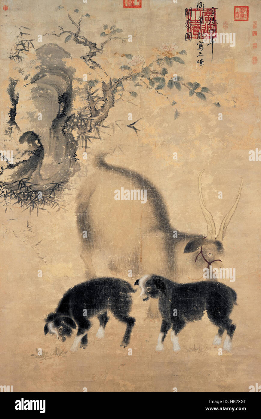 Zhu Zhanji-San Yang Kai Tai Stock Photo - Alamy