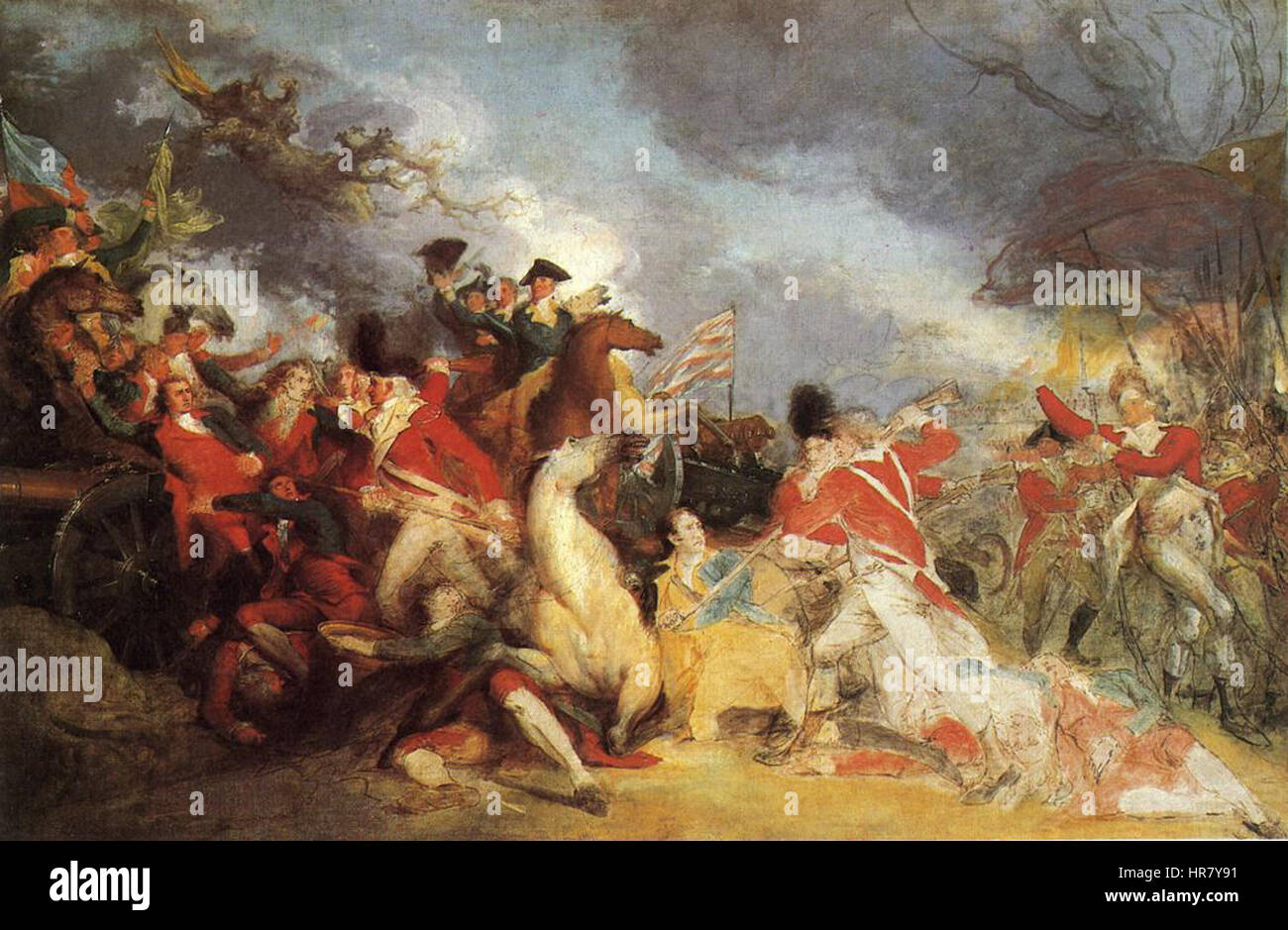 The Death of General Hugh Mercer John Trumbull Stock Photo - Alamy