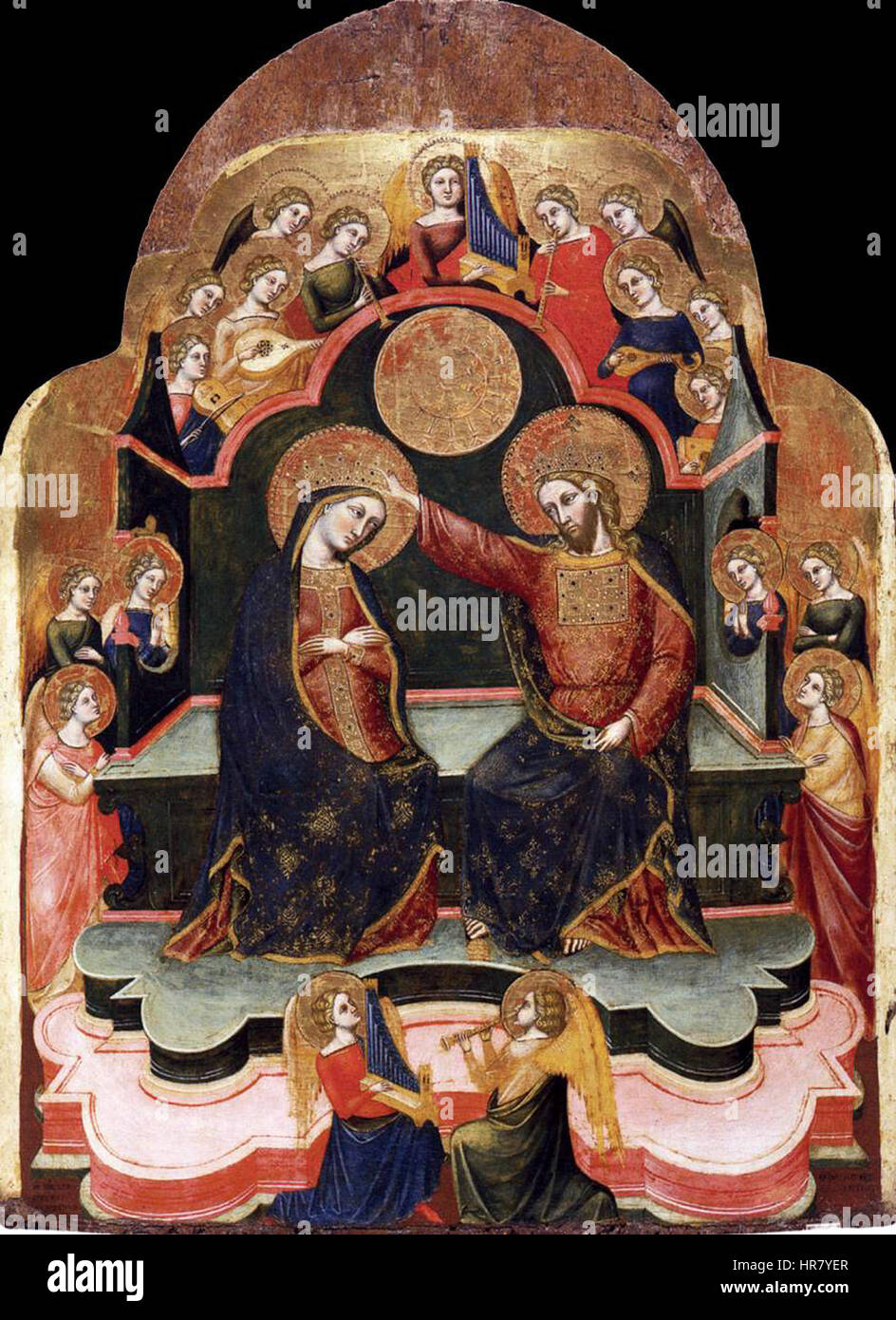 The coronation of the virgin mary in heaven hi-res stock photography ...