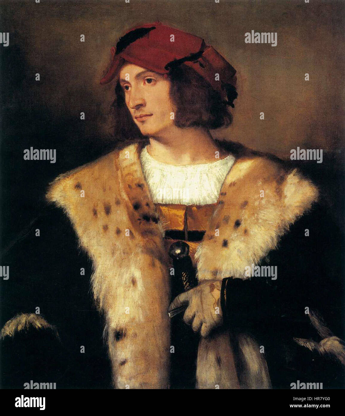 Portrait man titian art artist painting hi-res stock photography and ...