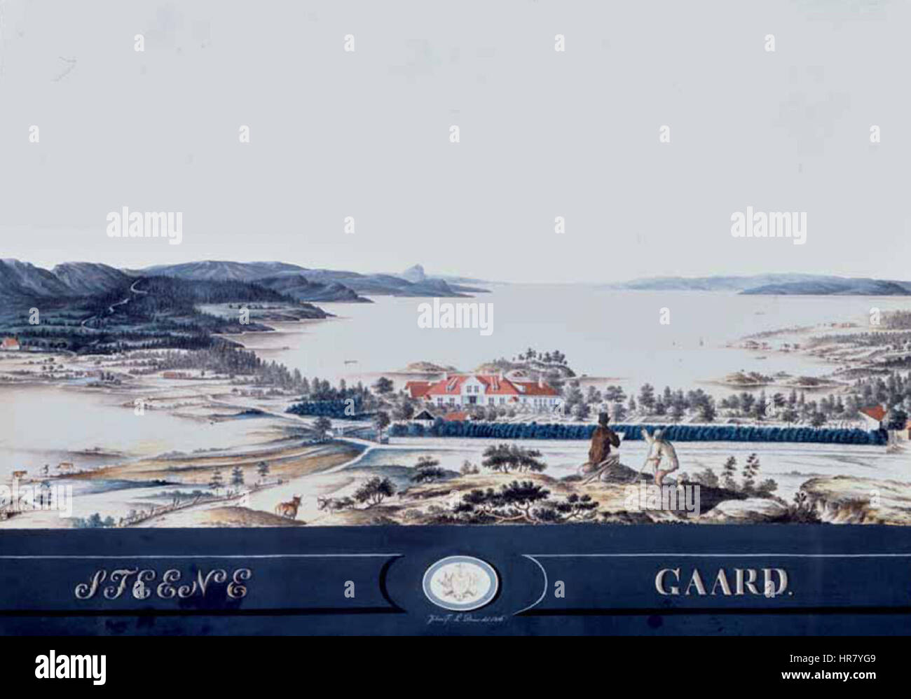 'Steene Gaard Dreier 1816' is a painting by an unknown artist depicting ...