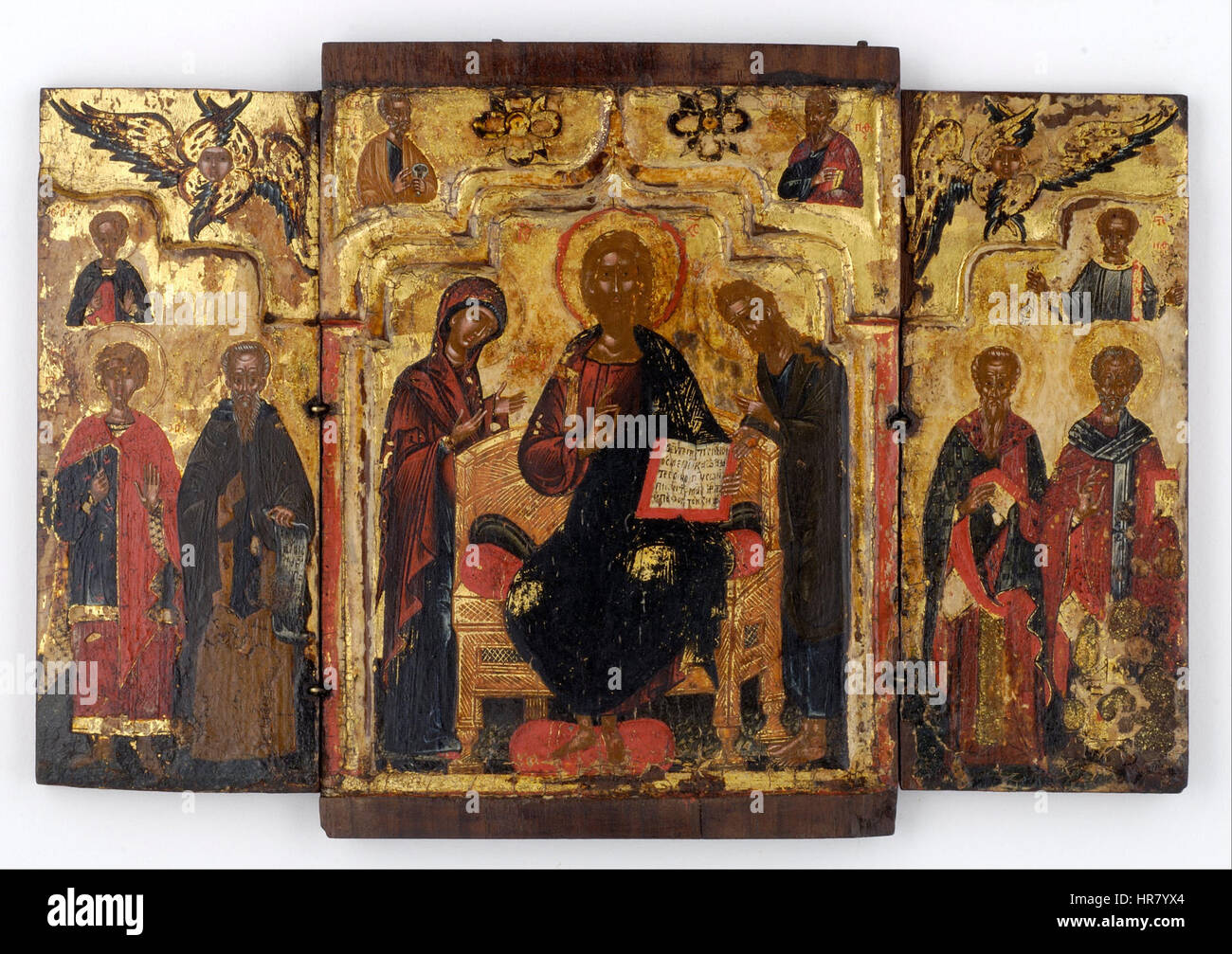 The Deesis (Intercession) flanked by saints - Google Art Project Stock ...